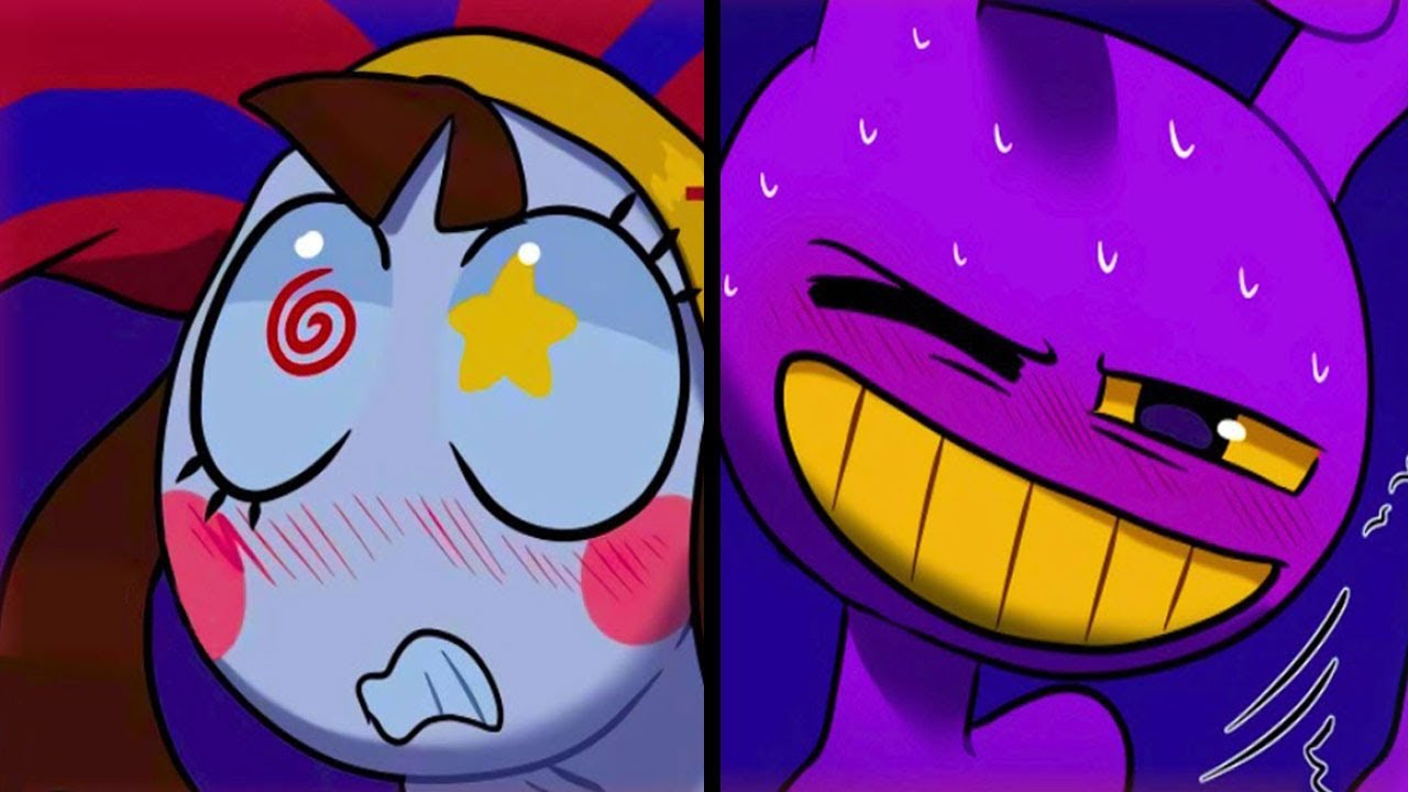 JAX try to relax with POMNI | The Amazing Digital Circus Comic Dub ...