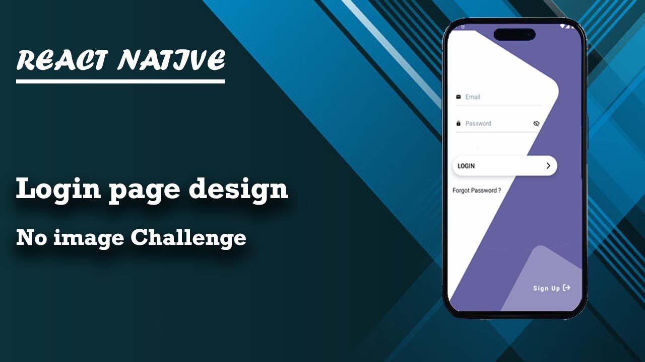 "Create a Simple Sign-In Page using React Native's View Tag | No Extra ...