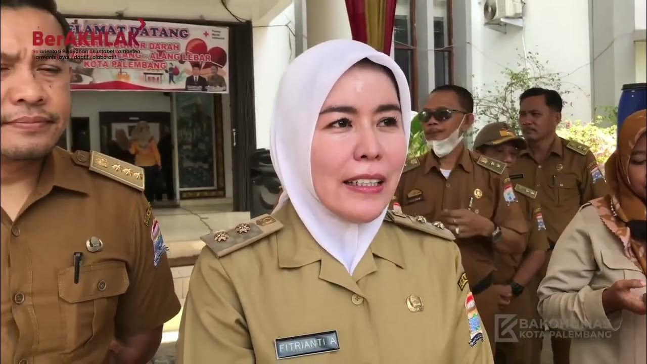 WAKIL WALIKOTA PALEMBANG MENINJAU KEGIATAN DONOR DARAH DI KANTOR CAMAT ALANG-ALANG LEBAR. - YouTube