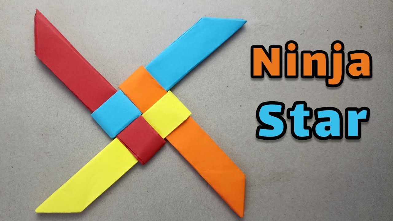 MAKING A NINJA STAR FROM PAPER | ORIGAMI - (Shuriken) - DIY COOL ...