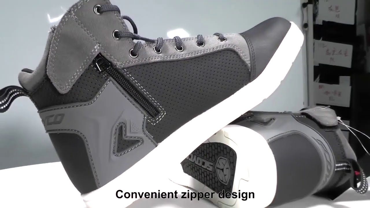 SCOYCO Motorcycle Boots Men Moto Shoes | Protective Touring Riding ...