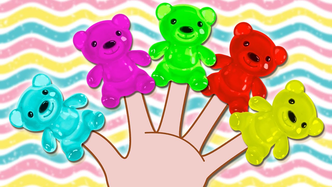 Gummy Bear Finger Family + More Kids Songs Collection @hooplakidz - YouTube