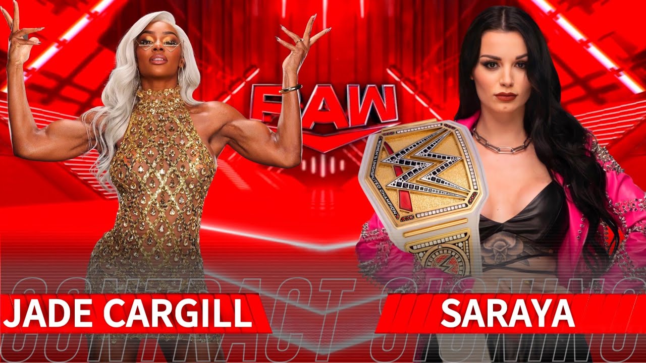 WWE 2K23 Raw : Jade Cargill & Saraya sign their Wrestlemania Contract ...