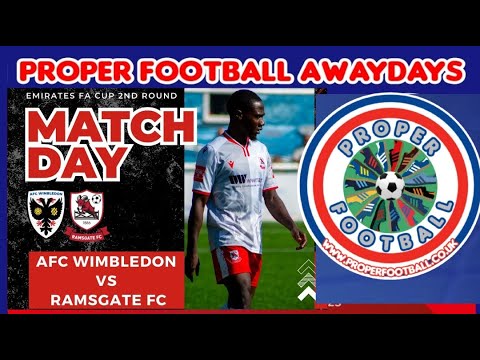 AFC WIMBLEDON v RAMSGATE FA CUP 2nd ROUND - YouTube