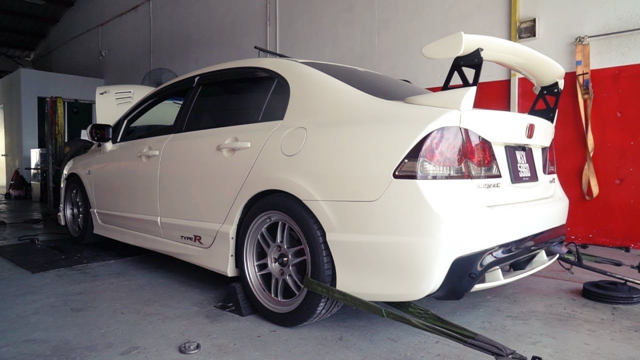 Dyno : 142HP Honda FD2 K24 Auto - Speed 262kmj On Dyno | Z Dyno Tuning ...