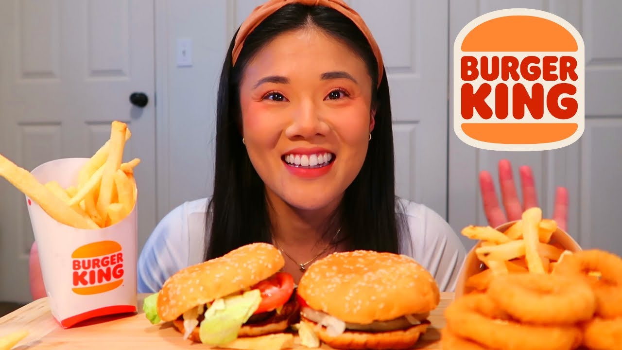 BURGER KING WHOPPER JR MUKBANG 🍔👑💕 - YouTube