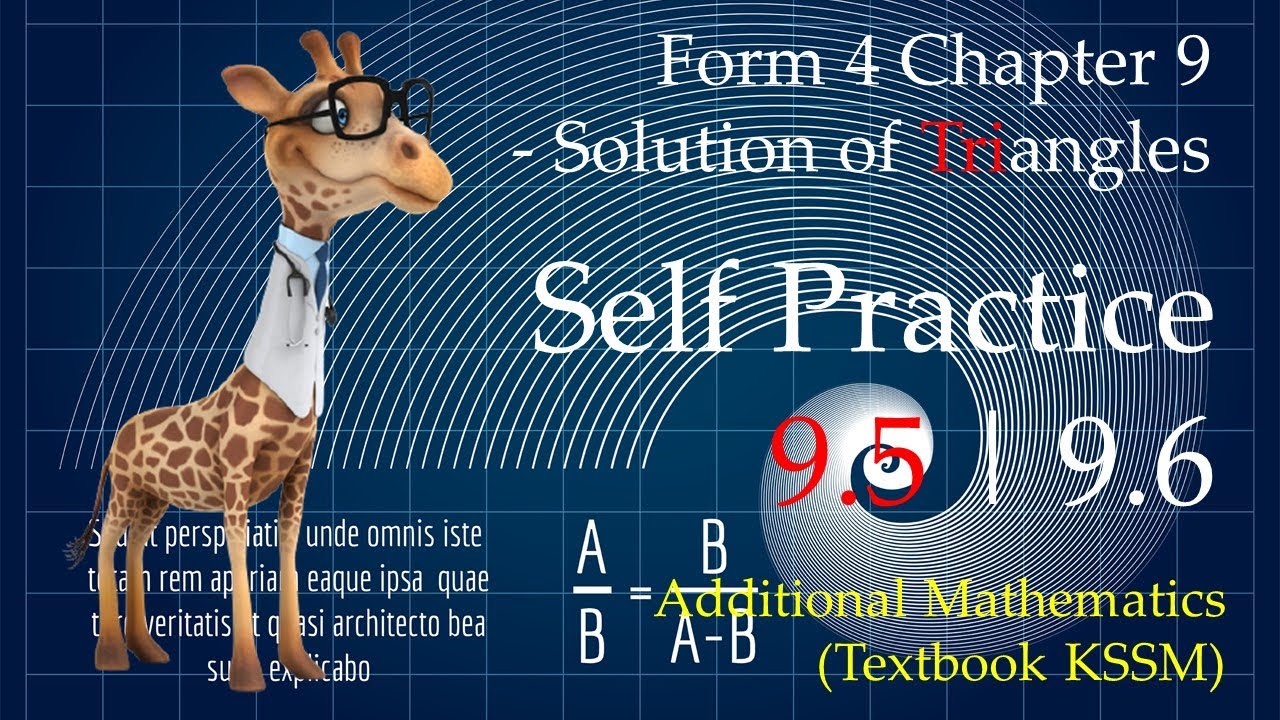 Form 4 Add Maths KSSM Chapter 9 - Self Practice 9.5 | Self Practice 9.6 ...