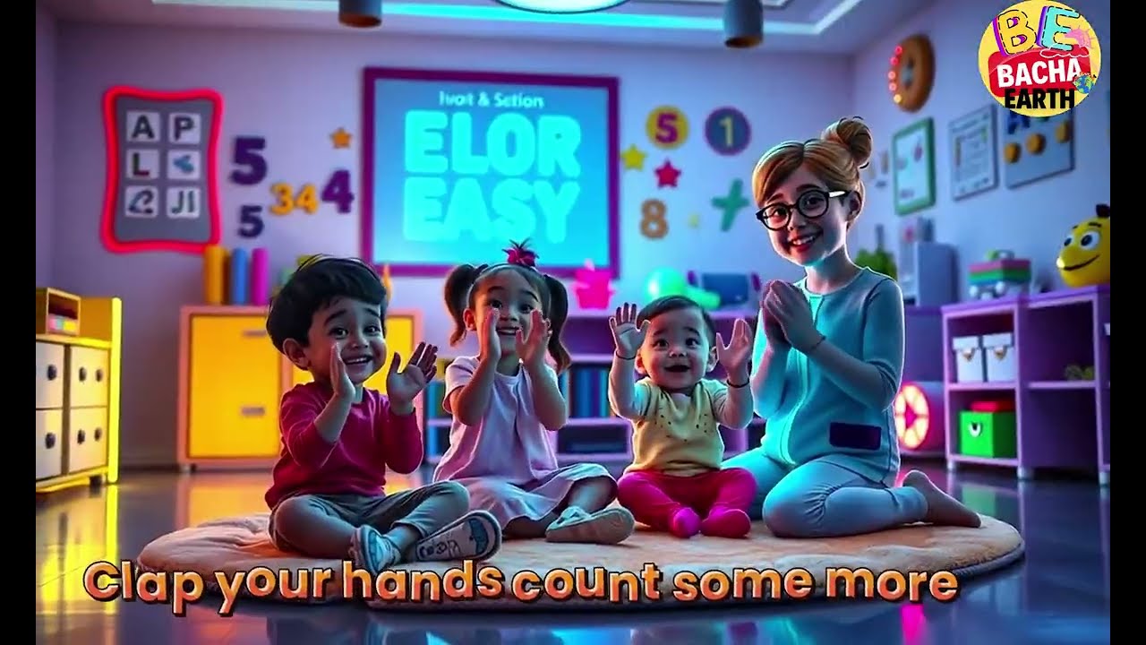 Jump and Count from 1 to 1|Numbers Song | Nursery Rhymes and Kids Songs ...