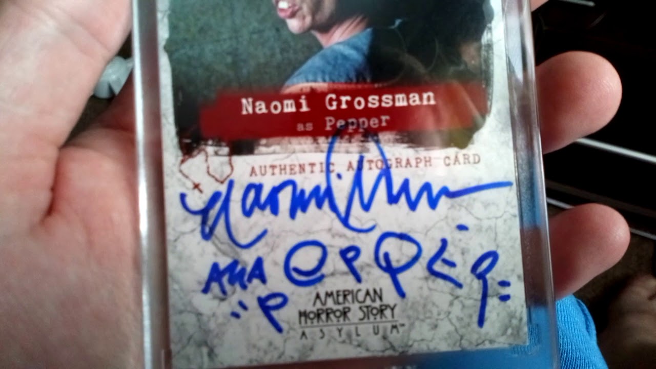 American Horror story ASYLUM AUTHENTIC AUTOGRAPH CARD OF NAOMI GROSSMAN ...