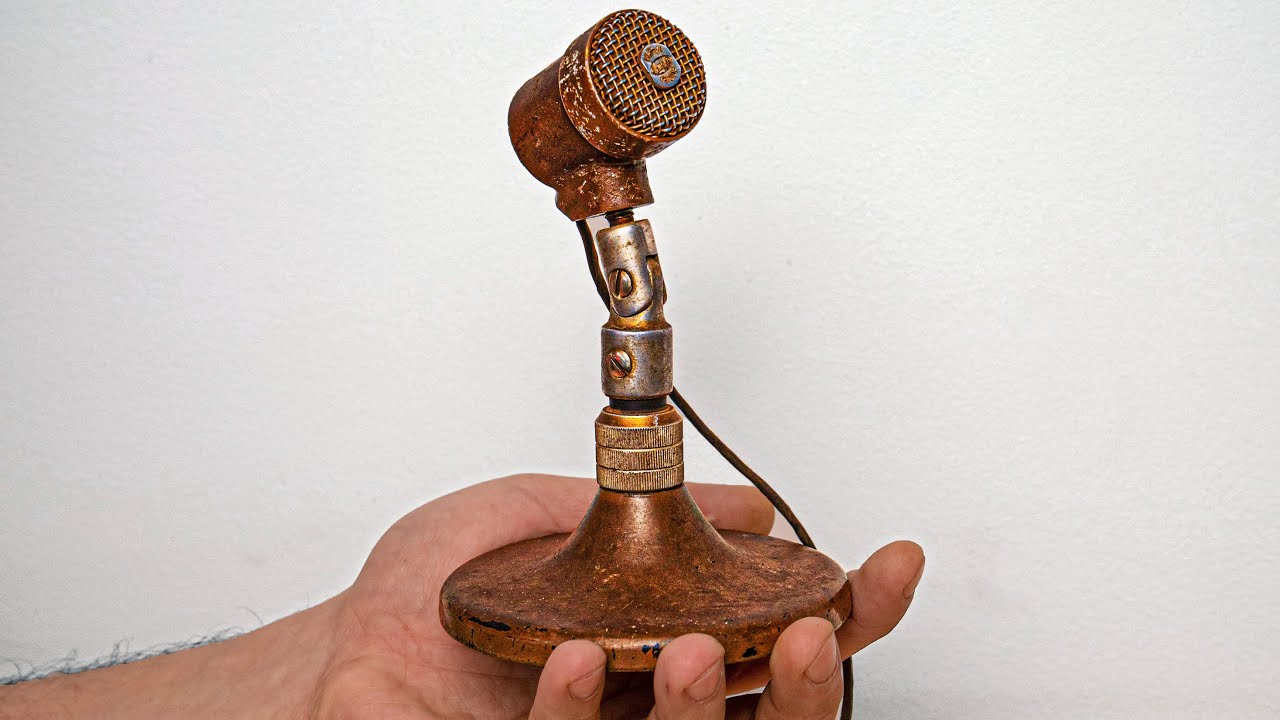 Restoration of an Old Microphone from 1960! Now it looks like new - YouTube