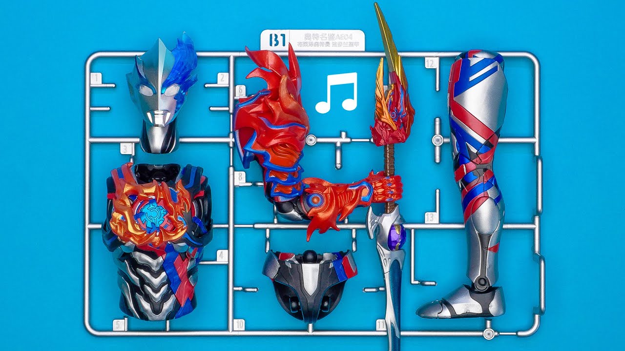 ♪Build: Ultraman Blaze | Satisfying beat building | Speed build | Model ...
