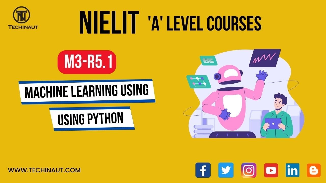 Machine Learning Using Python A10.5-R5.1 A Level #nielit #machine #machinelearning #python - YouTube
