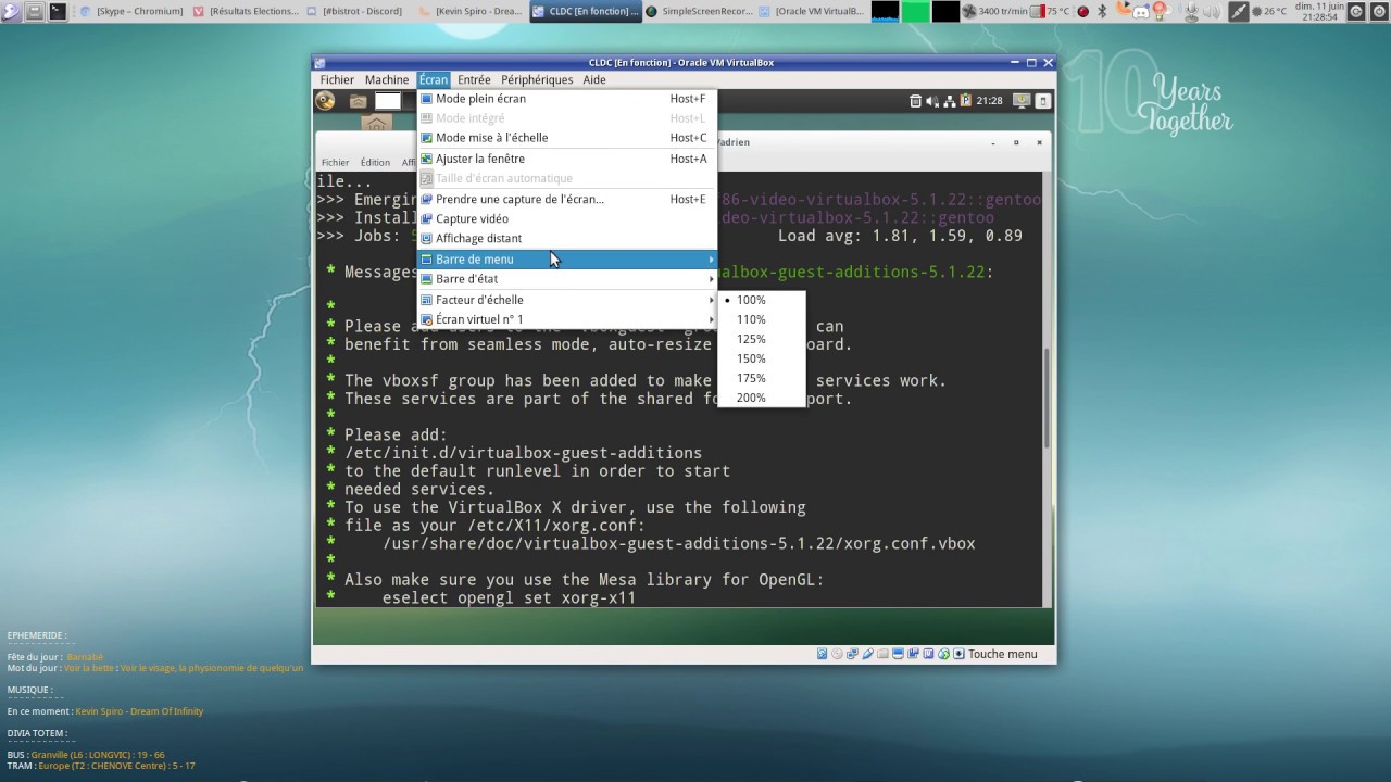 Installer les Guest Additions VirtualBox sous Calculate Linux - YouTube
