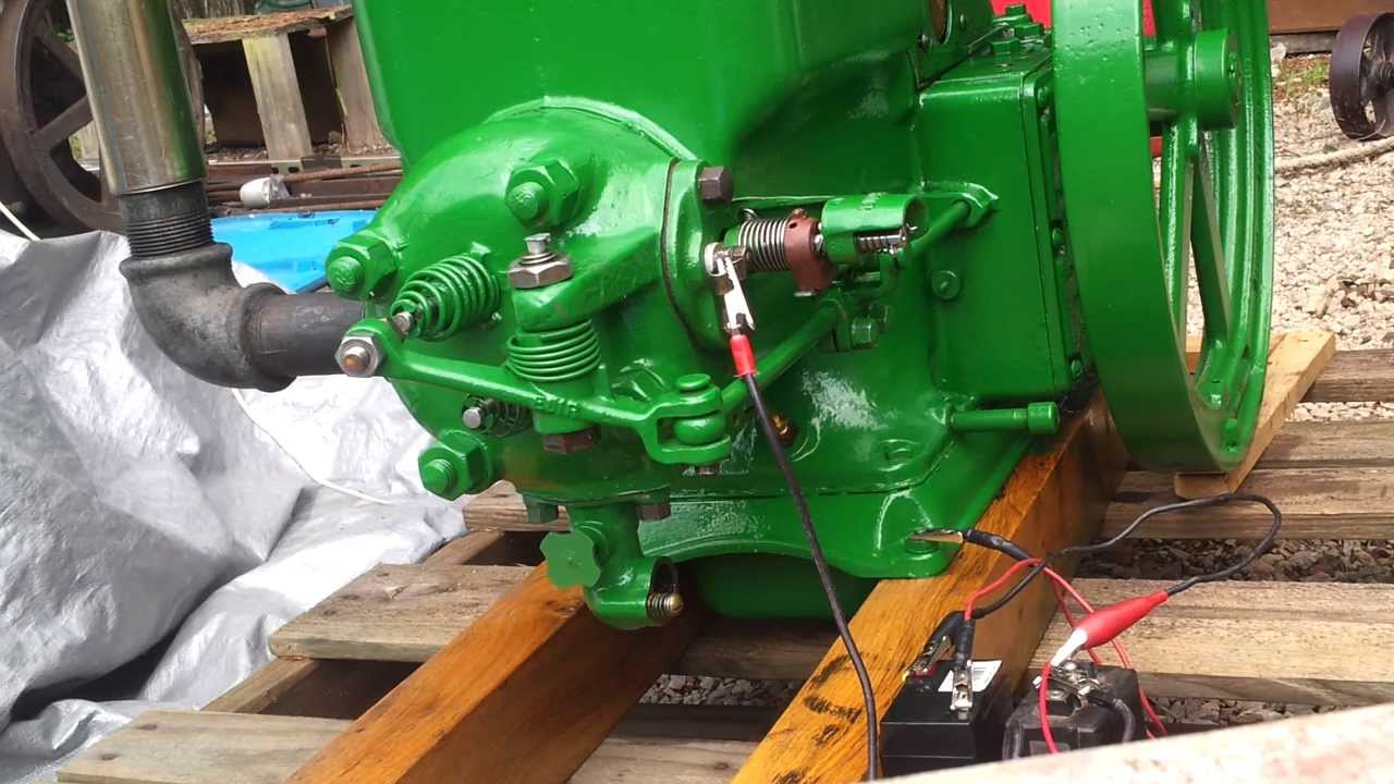 John Deere 3 hp first run and 2nd Run of a rebuilt engine - YouTube