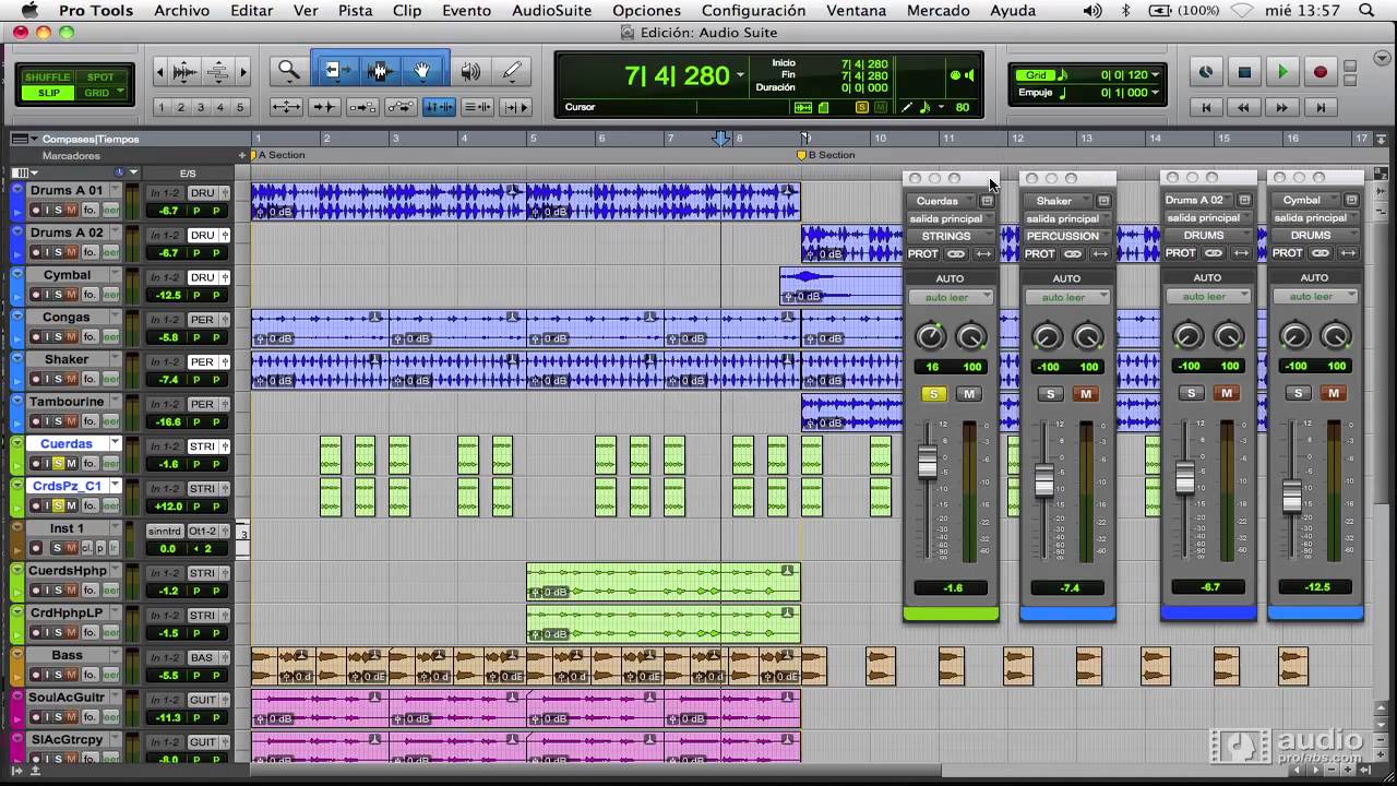 Tutoriales Pro Tools 10 Español - Ventanas de Fader independientes ...