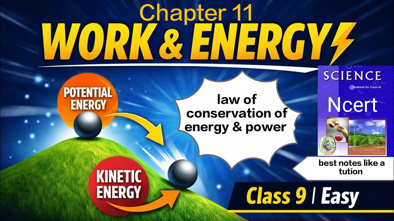 work and energy class 9 notes | work and energy class 9 | part 4 - YouTube