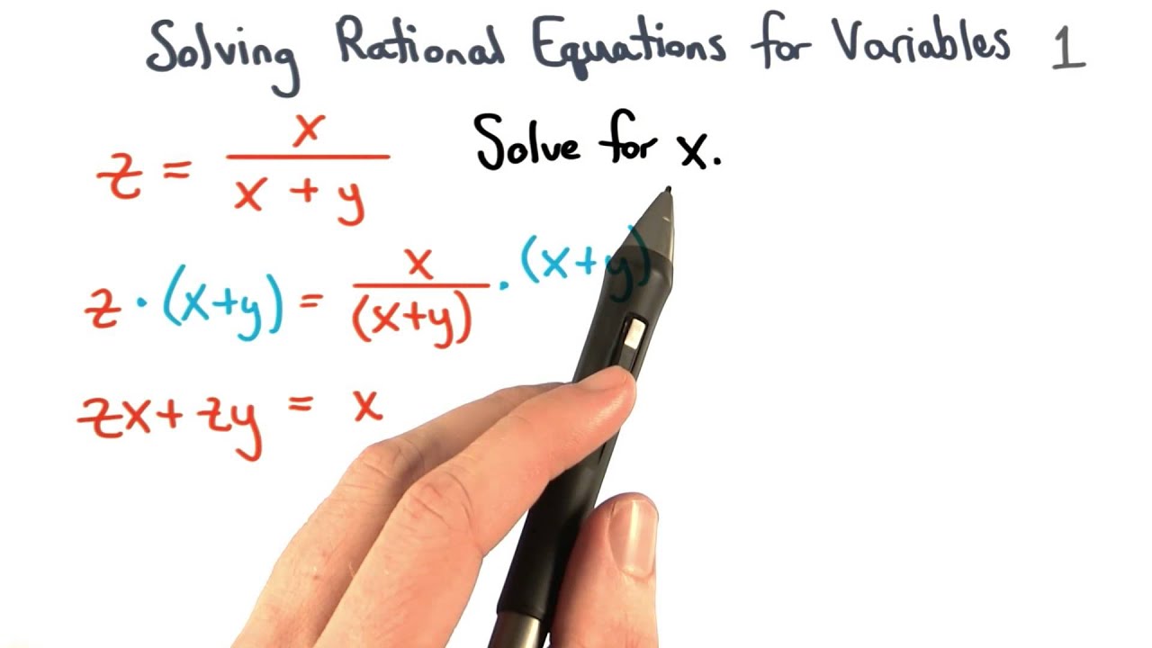 Solving Equations for Variables Isolating Terms - Visualizing Algebra ...