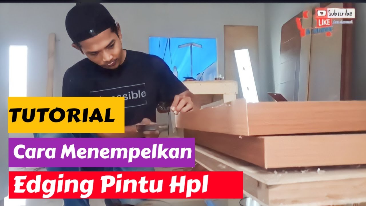 Cara Menempelkan Edging Pintu HPL | How to Attach HPL Door Edging - YouTube