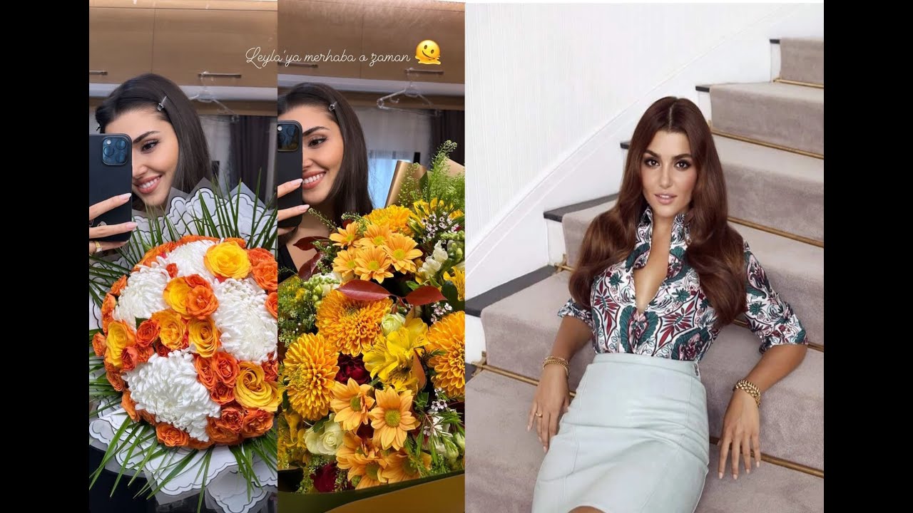 Flower Came to Hande Erçel's Series Set Shared on Social Media Look who ...