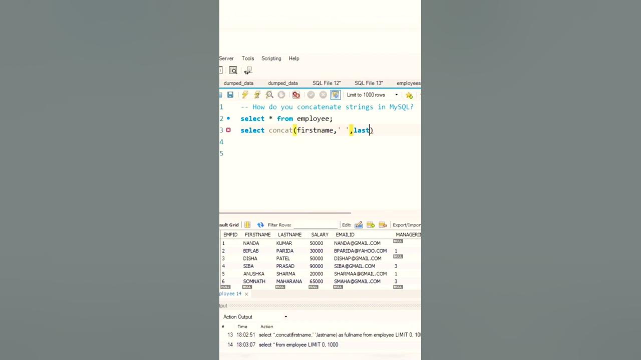 How To Implement Concatenation In Mysql Sql Sqlserver Trending Foryou Learning Python
