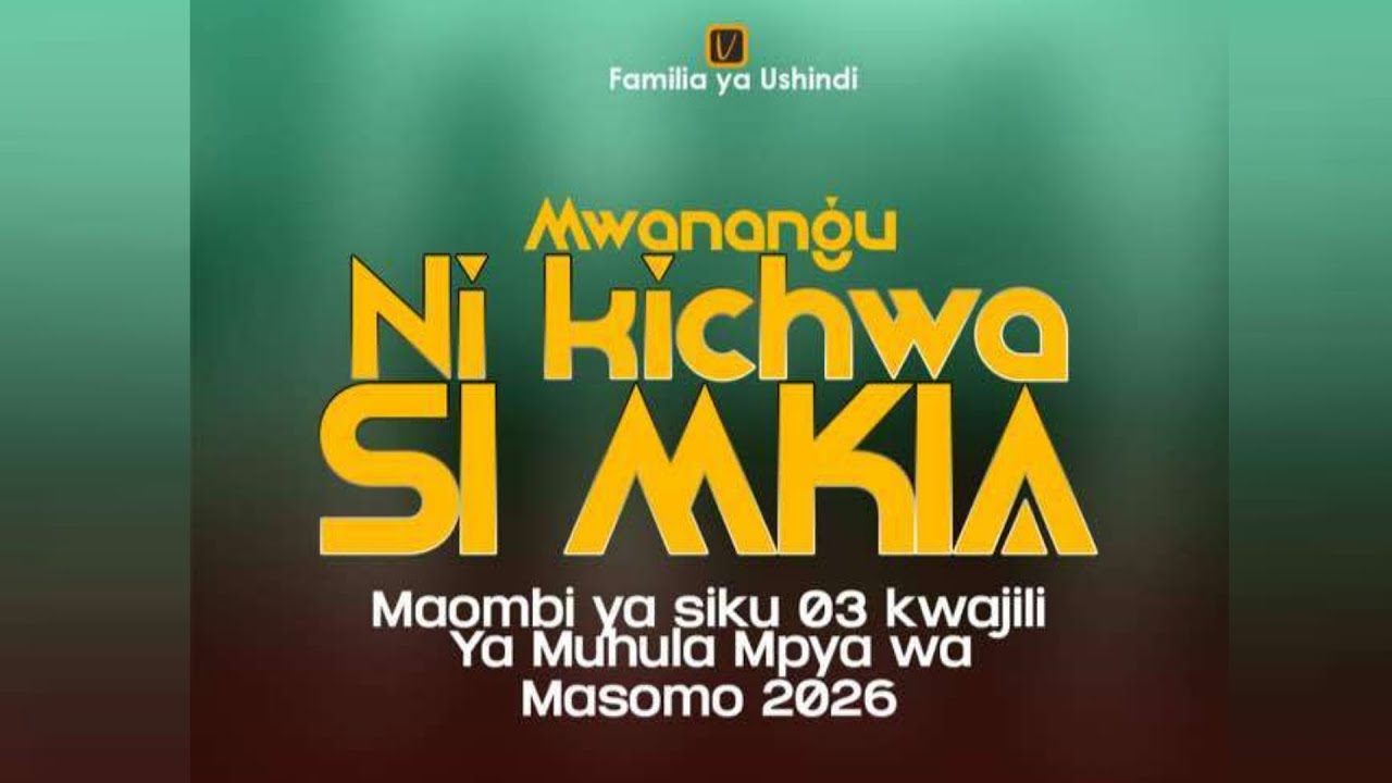 MAOMBI YA MUHULA MPYA WA MASOMO | MWL.MFINANGA | 06 January 2026 - YouTube