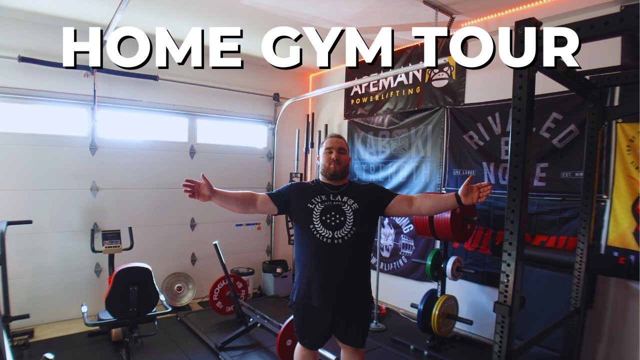 WORLD RECORD HOLDING POWERLIFTER HOME GYM TOUR - YouTube