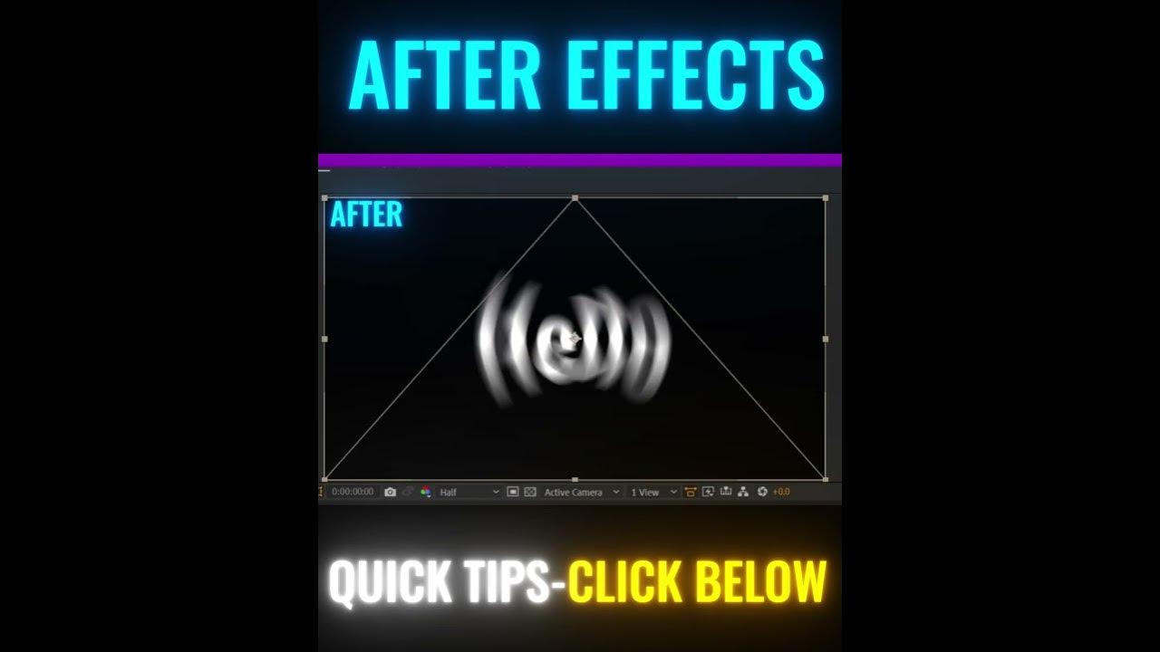 Fix Radial Blur Border | After effects | quick tips #aftereffects #shorts - YouTube