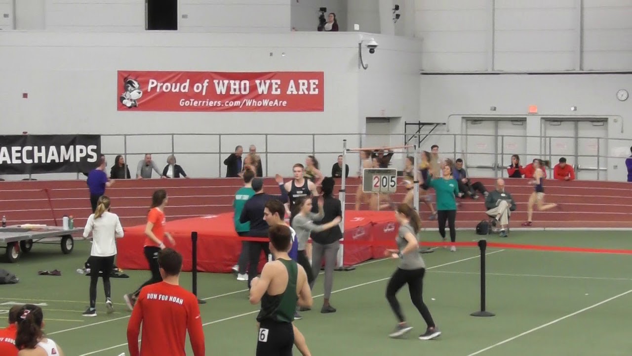 Kevin McGrath High Jump at America East championships - new PR - YouTube