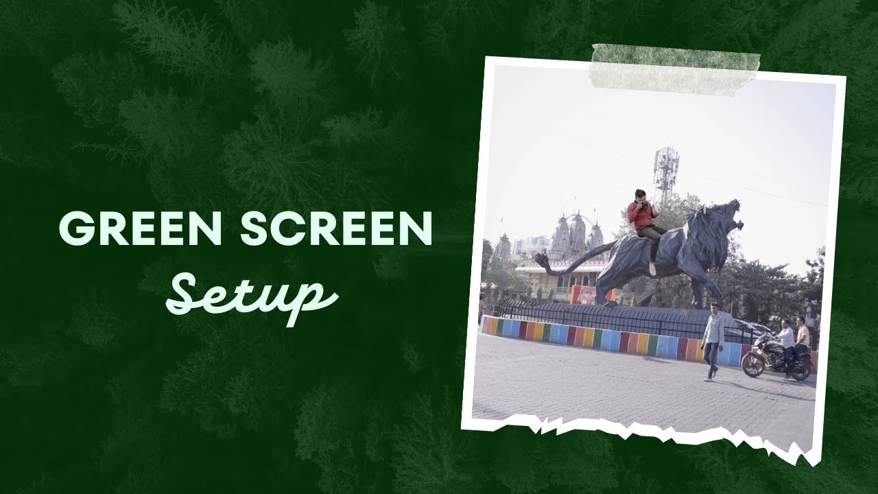 How to set Green Screen Setup 2024 // Green Screen Video // Croma ...