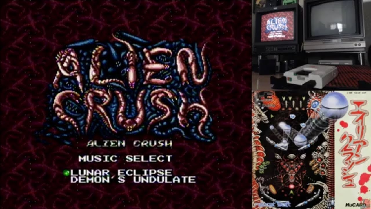 Alien Crush [PC ENGINE] 22,649,900 エイリアンクラッシュ - YouTube