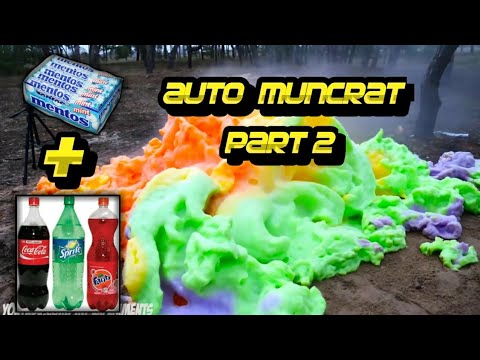 Eksperimen Coca-Cola Vs Mentos Auto Muncrat Part 2