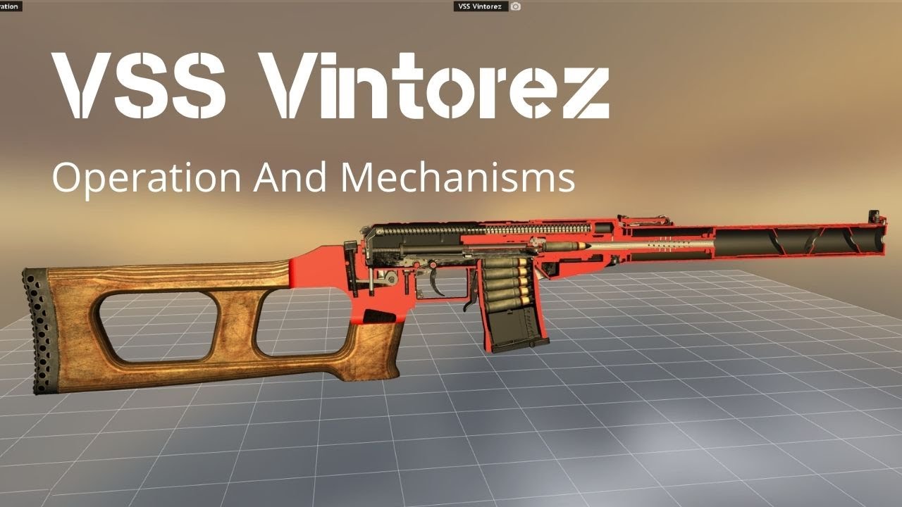 How The Russian Rifle Vintorez works | Mechanism Work And Animation ...