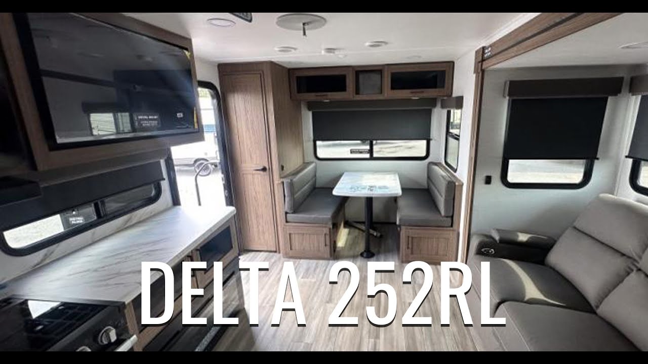 DELTA 252RL - REAR LIVING TRAVEL TRAILER - YouTube