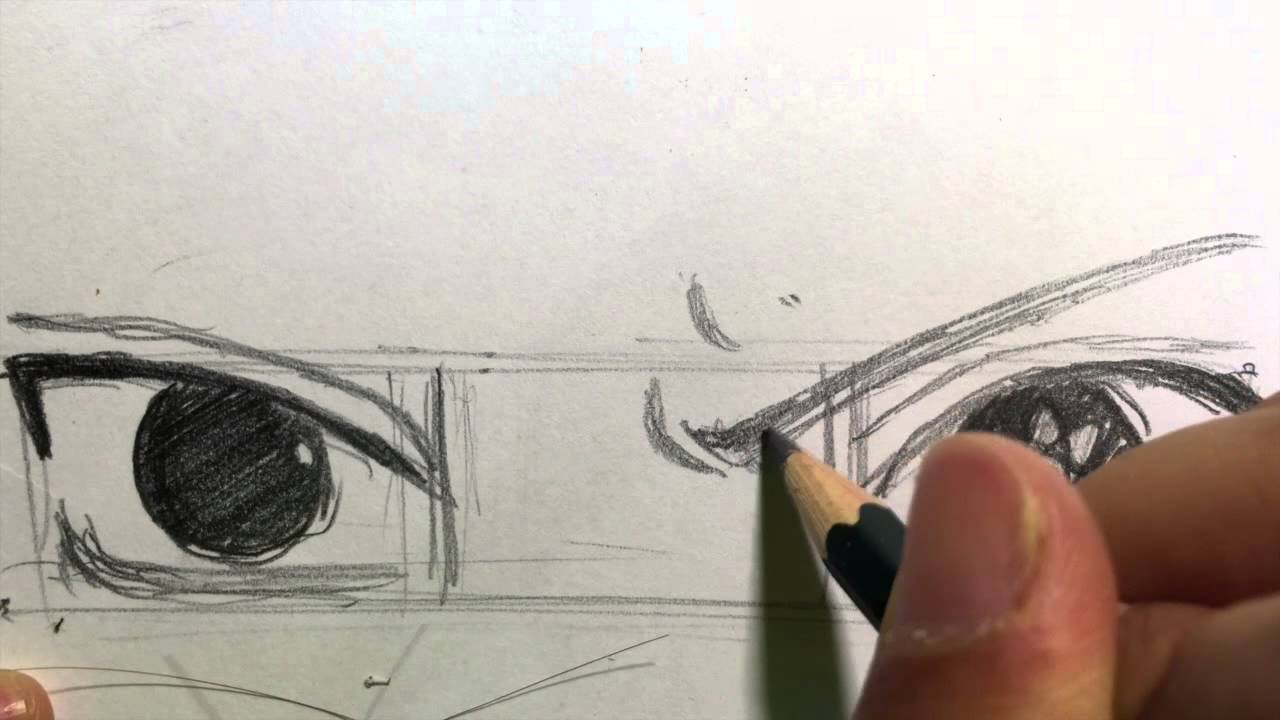 How to Draw Manga Eyes: Sasuke Uchiha (Naruto) - YouTube