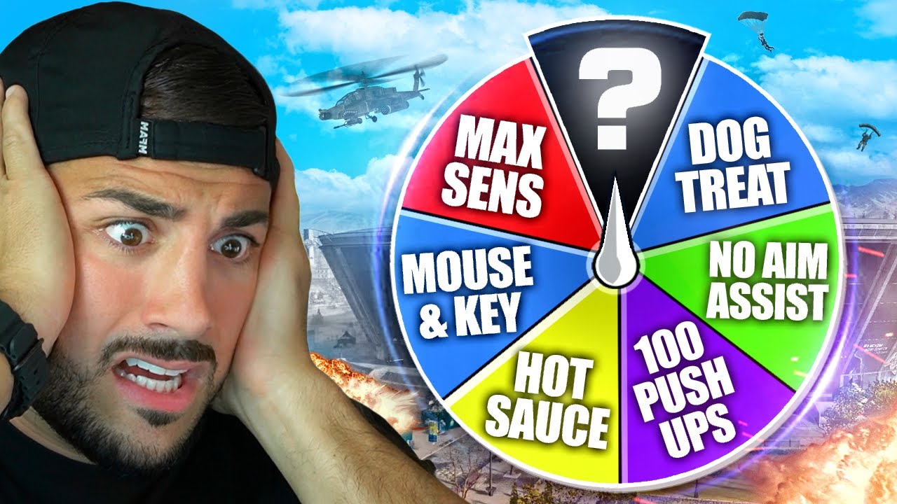 SPINNING A CHALLENGE WHEEL AFTER EVERY KILL IN WARZONE! - YouTube