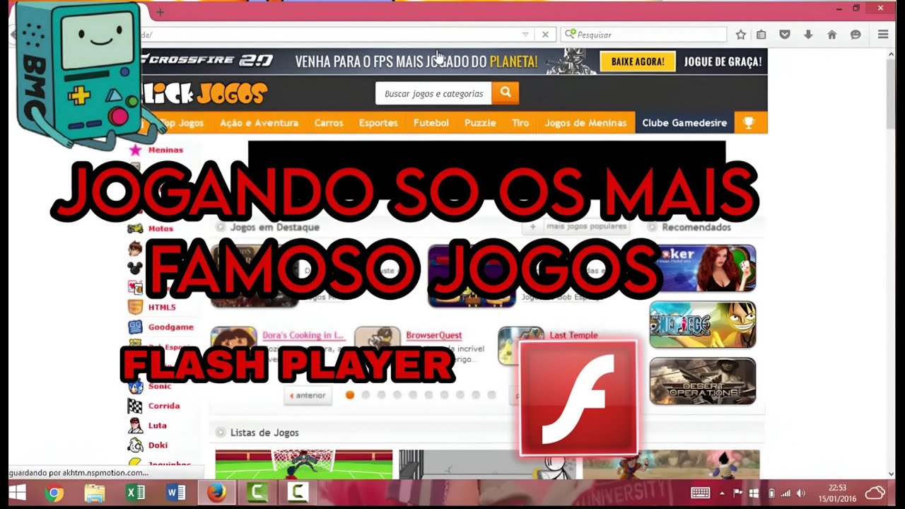 JOGANDO OS JOGOS MAIS FAMOSOS DE FLASH PLAYER !!! - YouTube