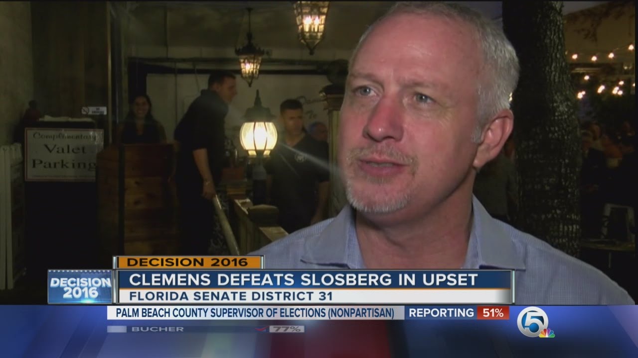 Jeff Clemens defeats Irv Slosberg in District 31 race - YouTube