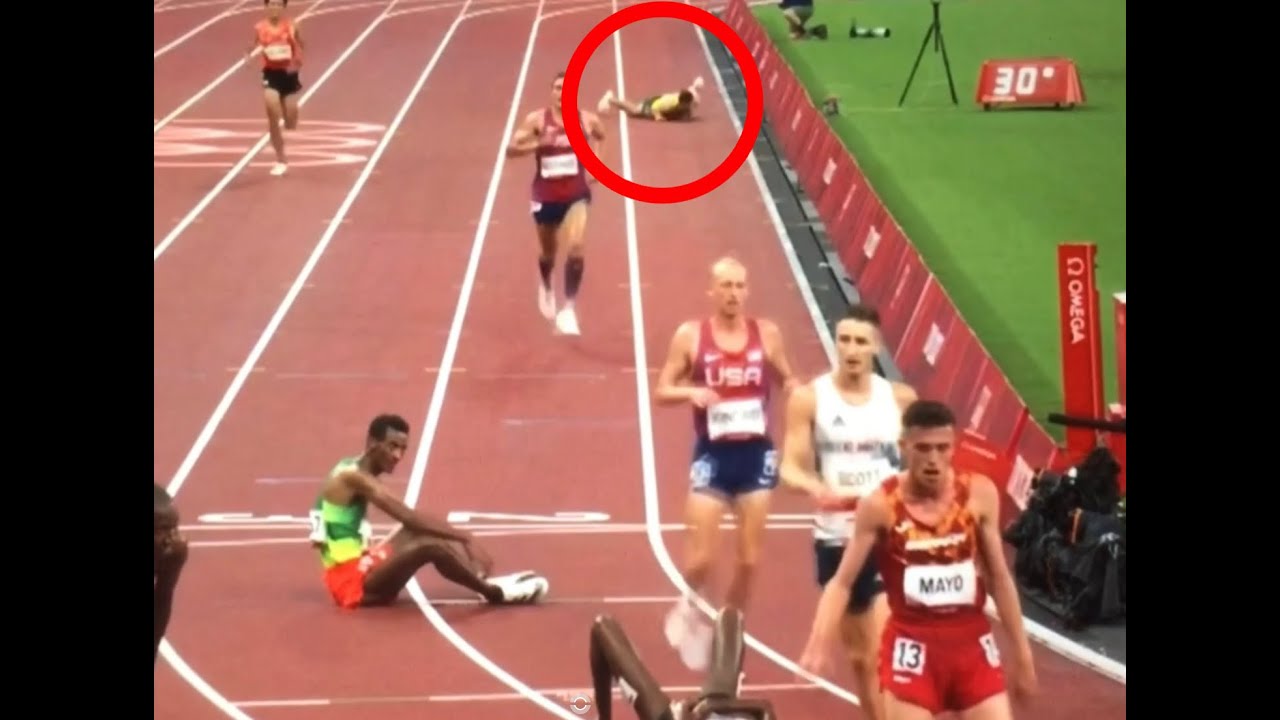 Australian’s Patrick Tiernan Heartbrokenly collapsed 80 metres from the ...