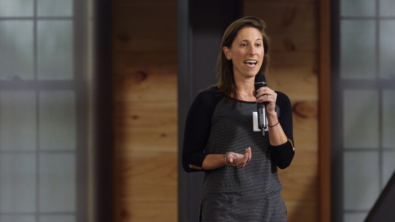 Jessica Hilbert of Red Duck Foods presents at the Angel Food Conference ...
