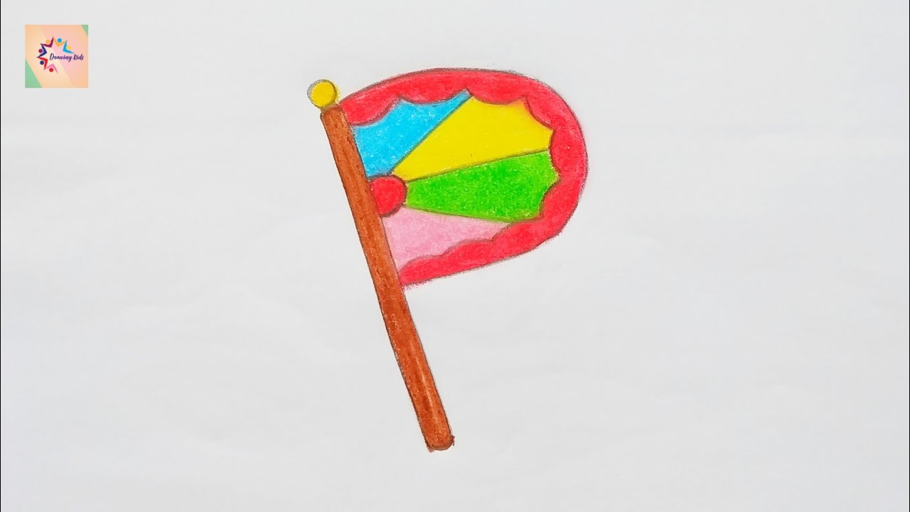 How To Draw Hand Fan || Easy Step By Step For Kids.. - YouTube