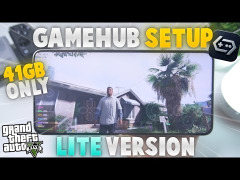 GTA 5 Lite! Version on Android!🔥| GameHub Emulator Full Setup & GTA V Test!