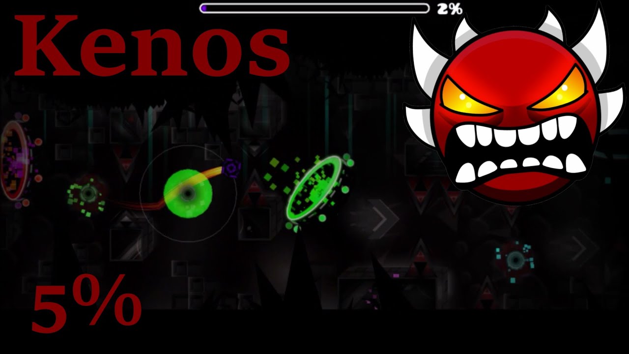 Geometry Dash - Kenos - 5% - YouTube