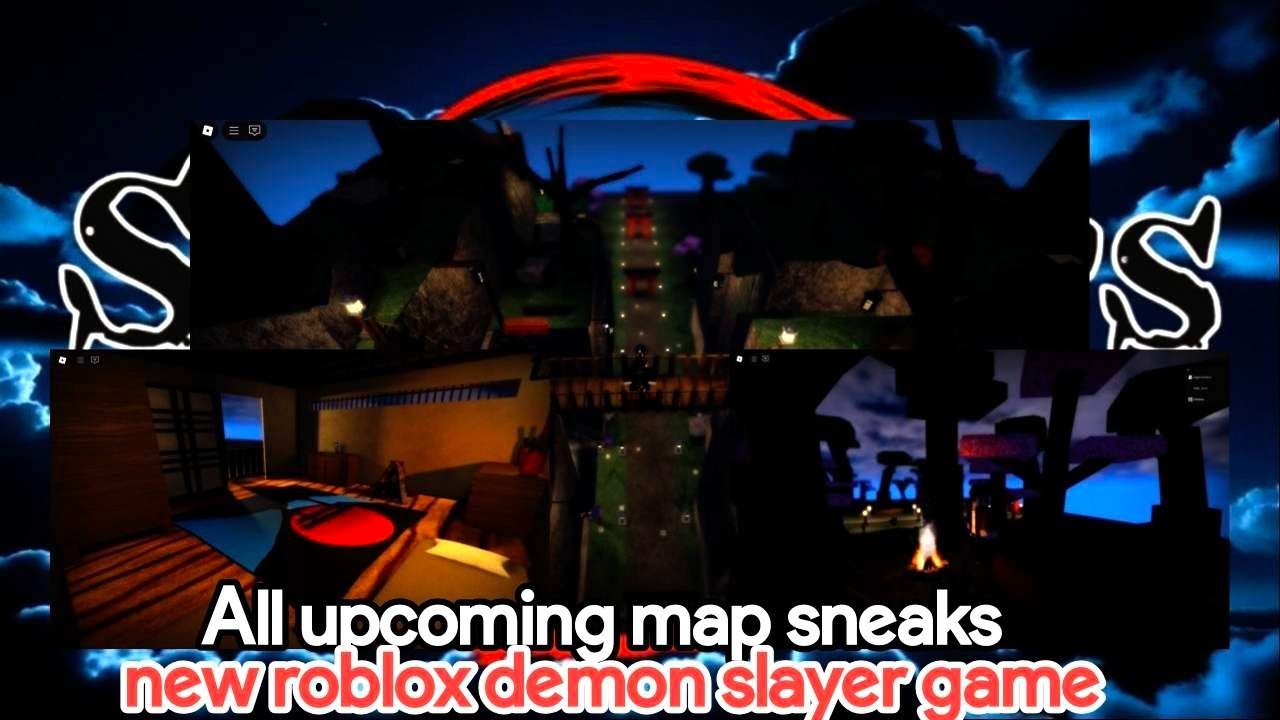All upcoming map sneaks for this new roblox demon slayer game - YouTube