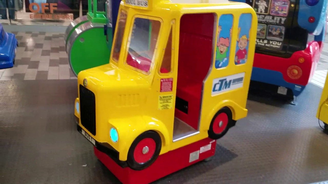 RG Mitchell School Bus Kiddie Ride - YouTube