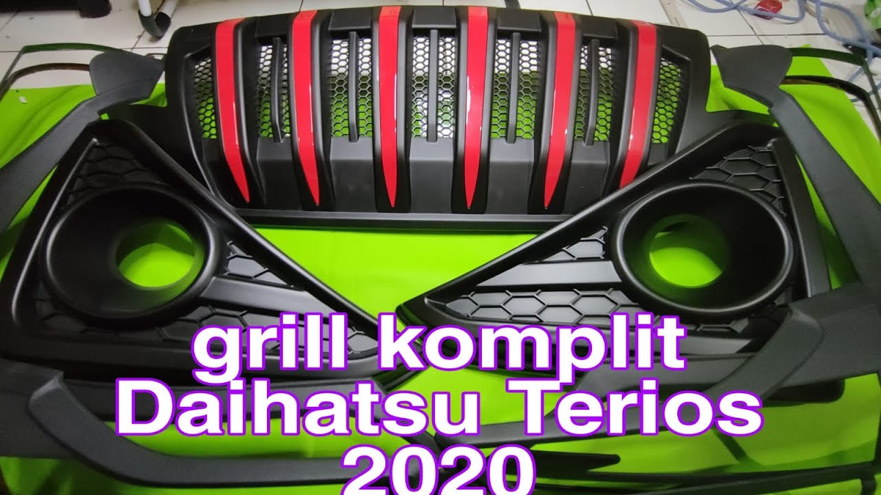 Unboxing grill apollo merah untuk all new terios 2020 - YouTube