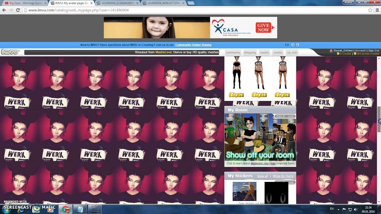 IMVU account giveaway #3 | 2016 - YouTube