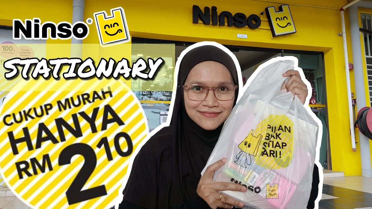 Ninso Stationary Haul | Alat Tulis Dari Ninso Shop | Ninso Klang - YouTube