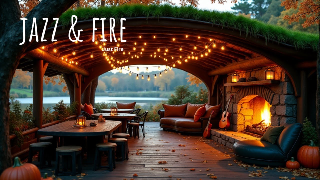 [LIVE 24/7] 🍂 Cozy Fall Café Jazz — Smooth Instrumental for Work, Study ...