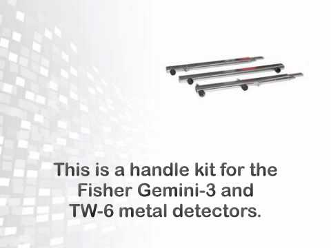 Fisher 3 Piece Handle for Gemini-3 and TW-6 - metaldetector.com - YouTube