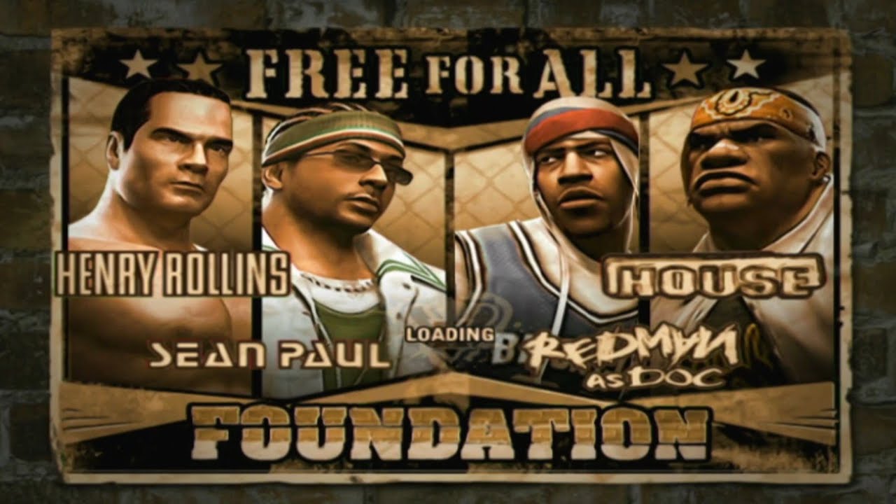 Def Jam Fight For NY | HENRY ROLLINS vs SEAN PAUL vs DOC vs HOUSE ...